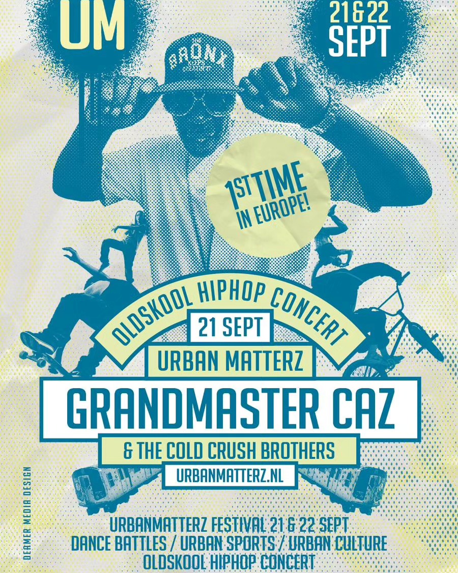 Grandmaster Caz and The Cold Crush Brothers, live show in Netherlands ...